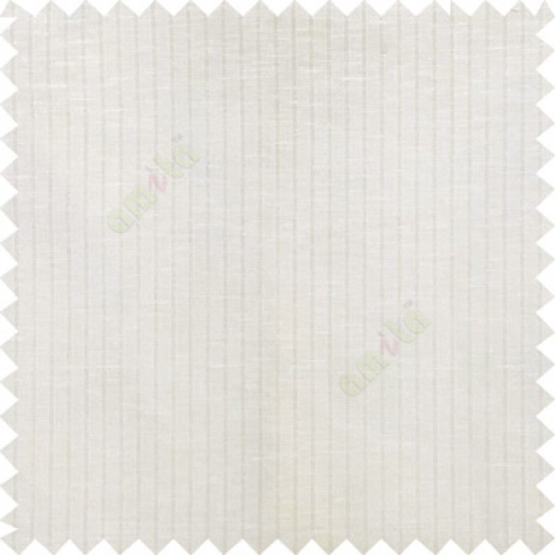Off white color vertical bold stripes with transparent polyester ...