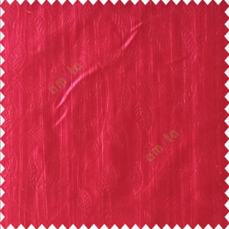 Maroon color beautiful floral self-leaf design engraved small leaves on ...