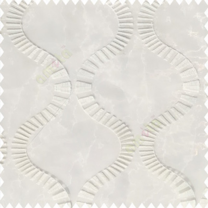 Cream white color vertical bold flowing stripes traditional ogee ...