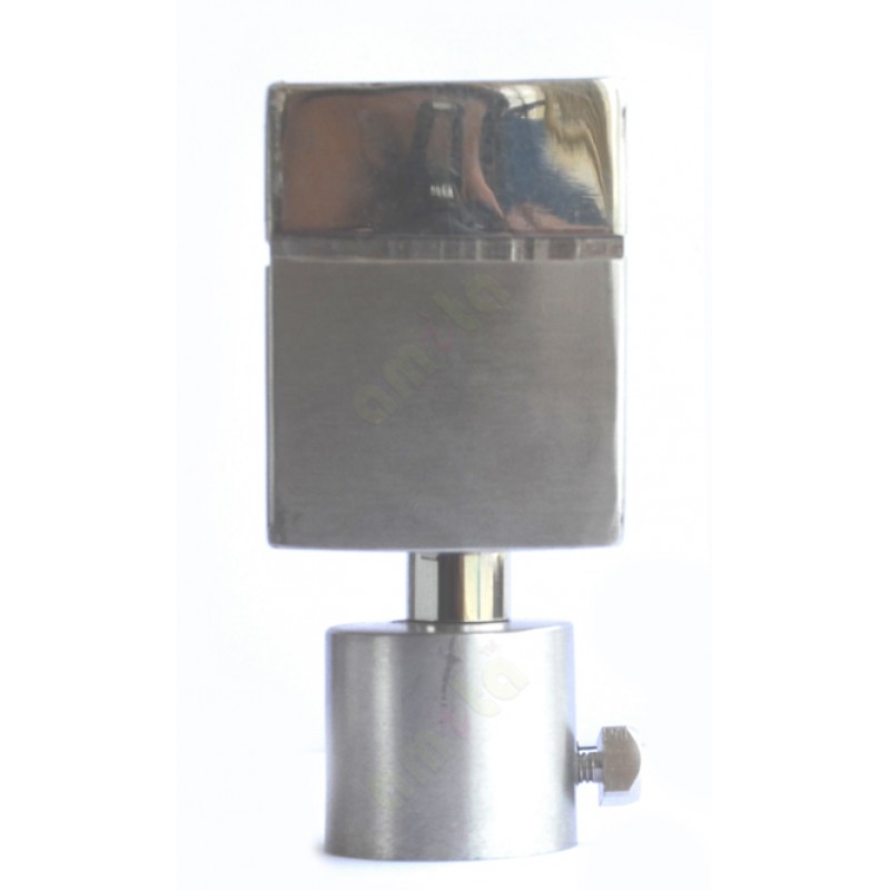 Rectangular flat with carved design ss finial