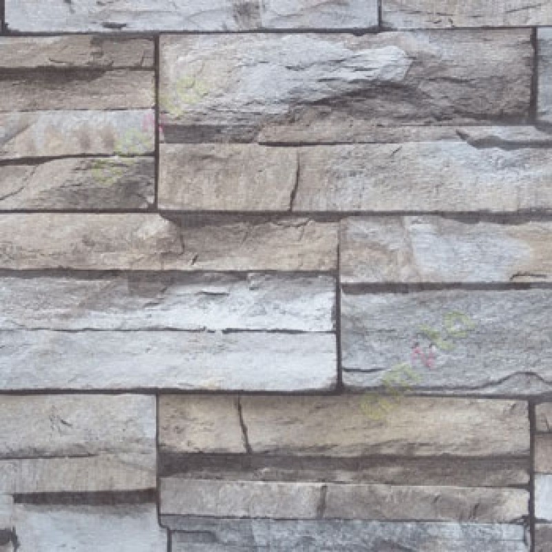 Natural brown beige blue color stone cladding texture finished 3D look ...